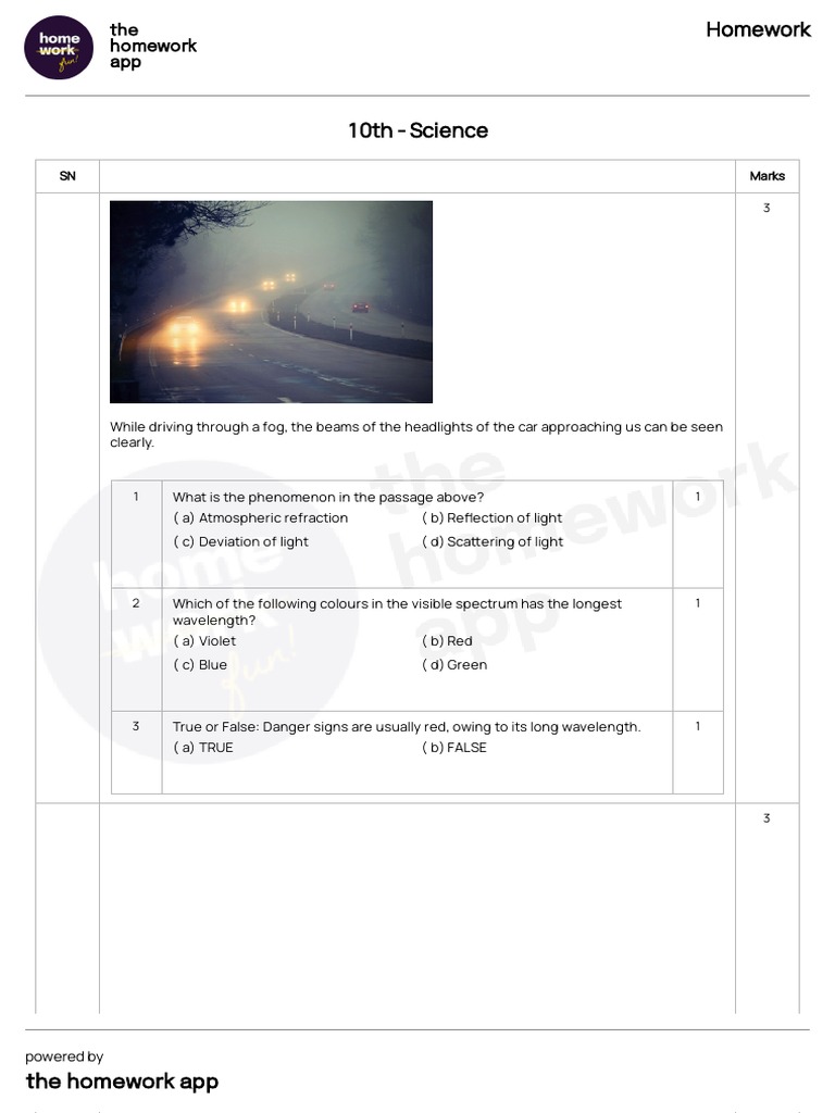 10th - Science - Case Study | Download Free PDF | Optics | Physical ...