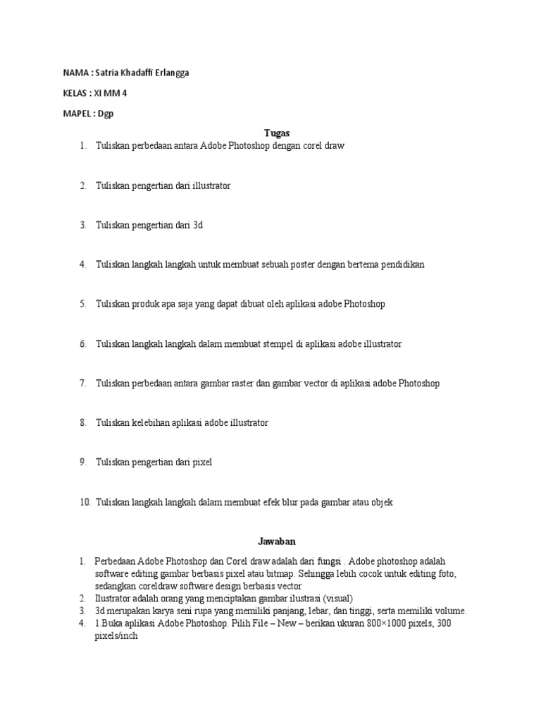 Satria Khadaffi Erlangga Tugas DGP | PDF