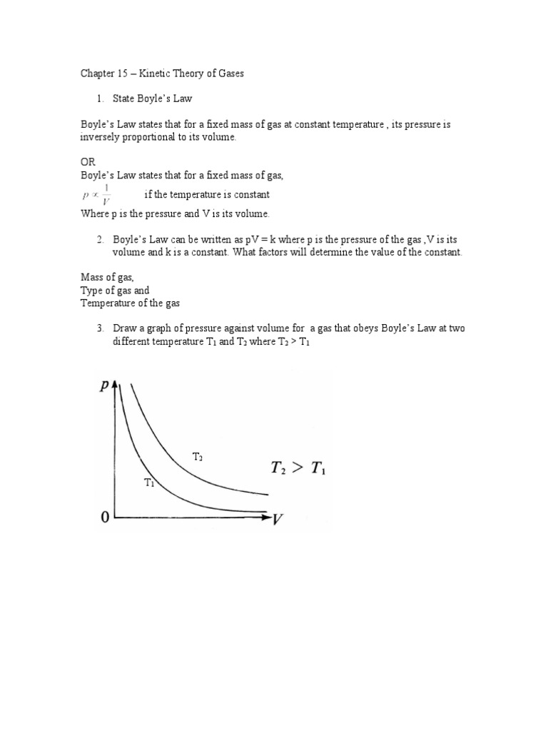 Kinetic Theory of Gases | PDF | Gases | Temperature