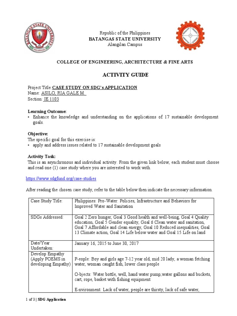 Case Study SDG | PDF