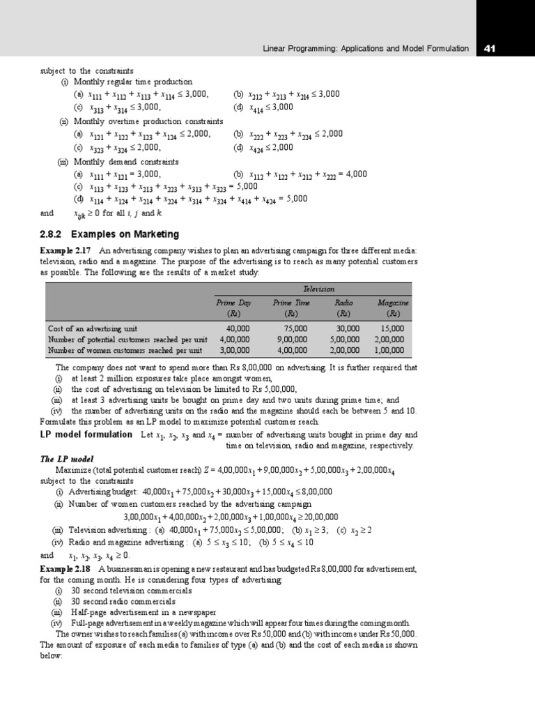 LPP Formulation | PDF