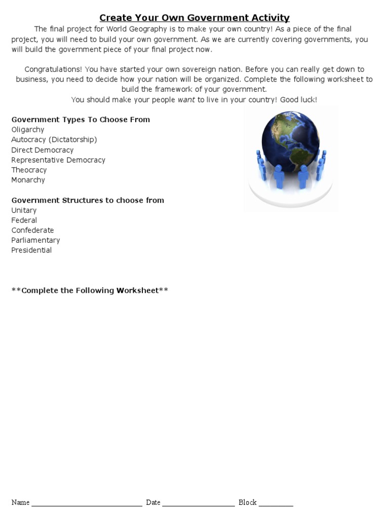 Create Your Own Gov - WKST-1 | PDF
