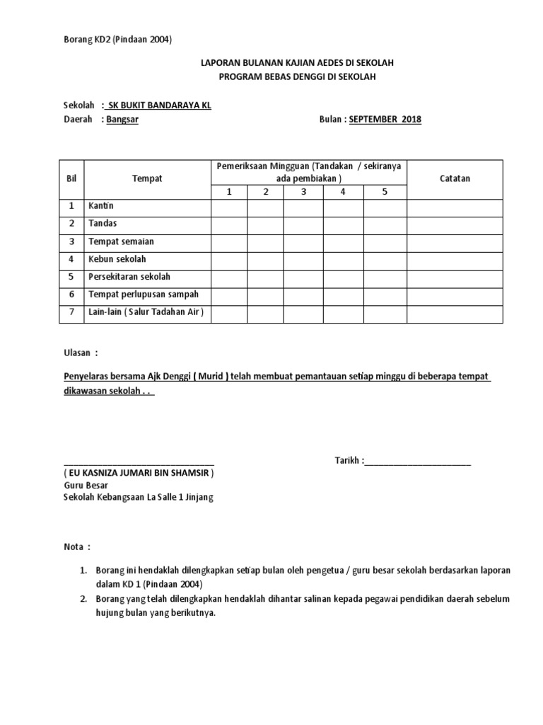 Borang Kd2 Pindaan 2004 Pdf