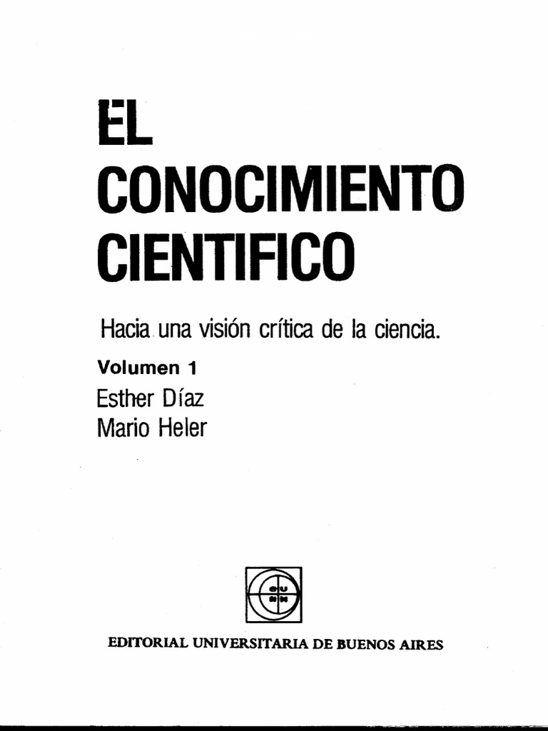 Diaz Heler El Conocimiento Cientifico | PDF