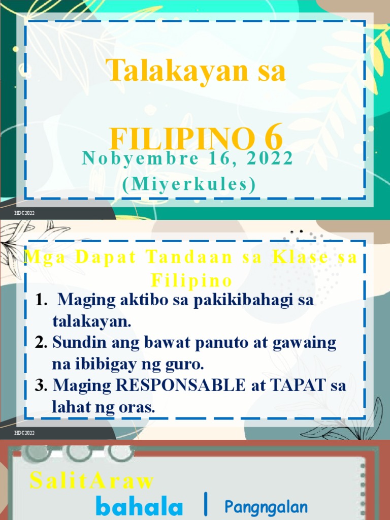 Filipino PPT Q2W2D3 | PDF