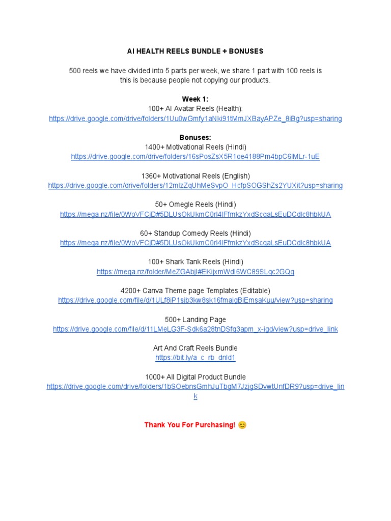 Ai Health Reels Bundle 2023 13 07 07 09 53 | PDF
