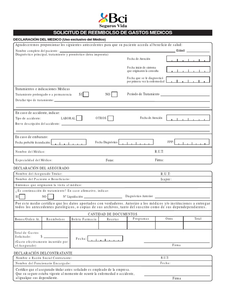 Formulario Bci | PDF