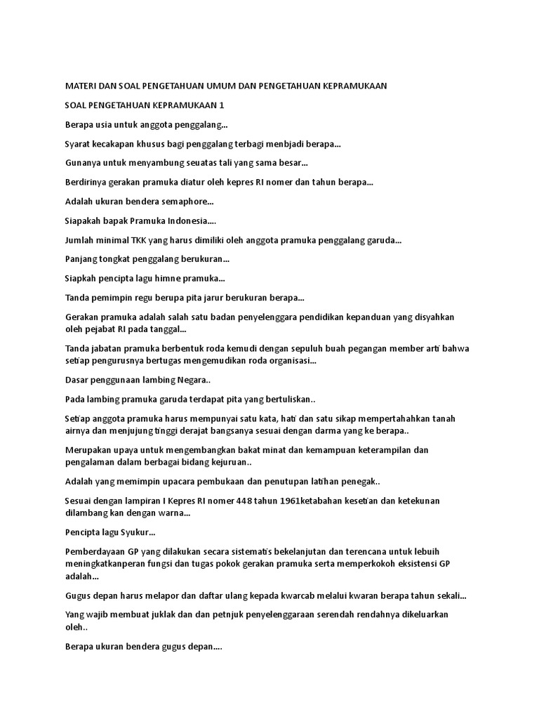 Contoh Materi PUPK | PDF