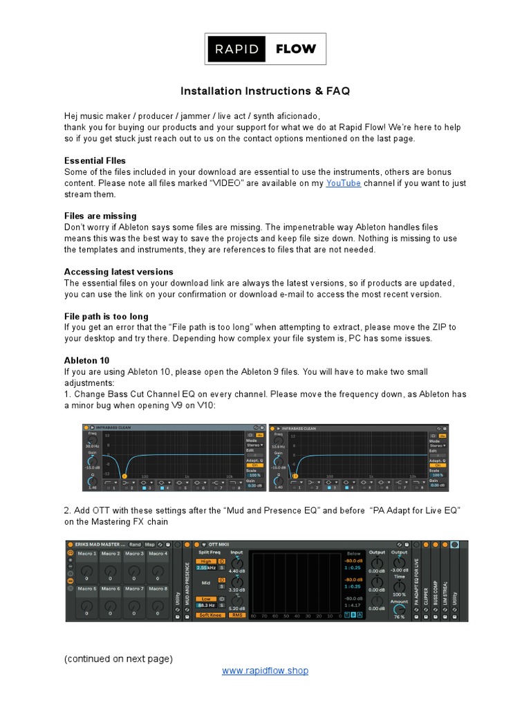 Rapid Flow Installation Guide & FAQ | PDF | Computer Architecture ...