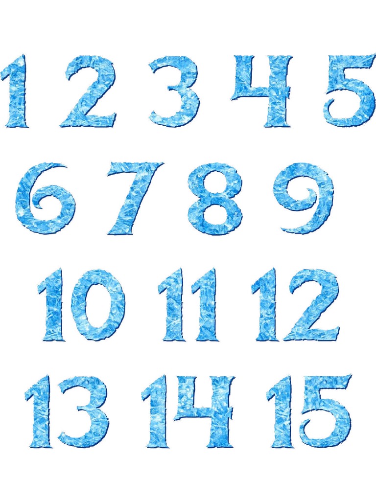 Números y letras frozen | PDF