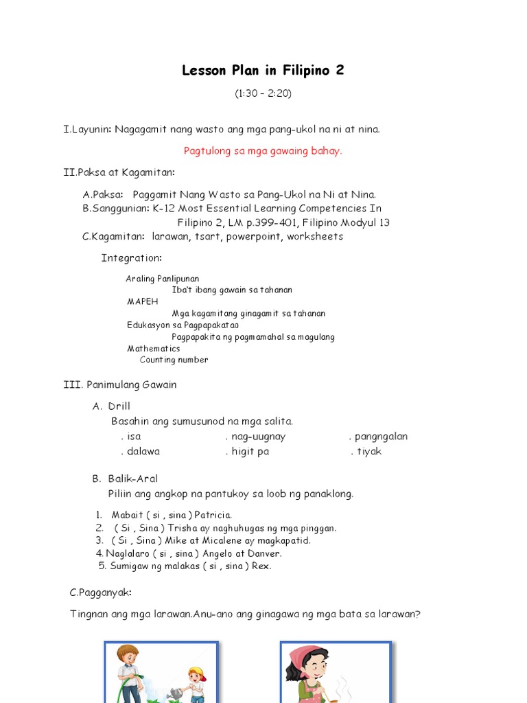 Co LP Filipino | PDF | Language Arts & Discipline