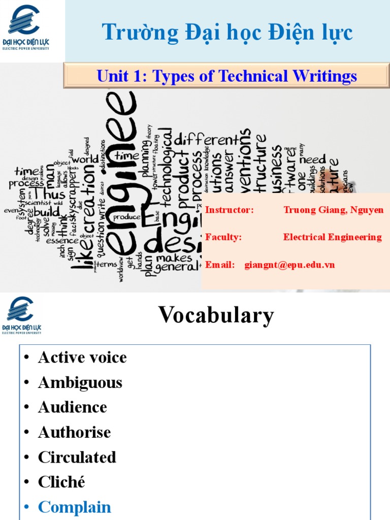 EE-01-Types of Technical Writings | PDF EE-01-Types of Technical Writings | PDF