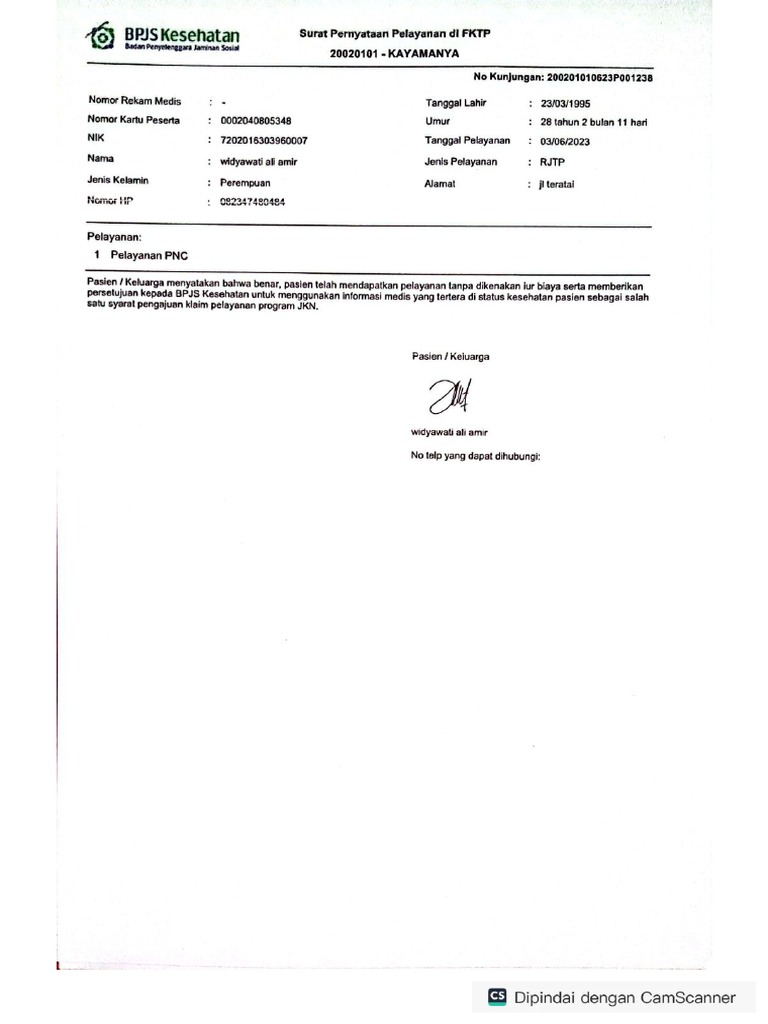 PNC 1, Ny - Widyawati Ali Amir | PDF