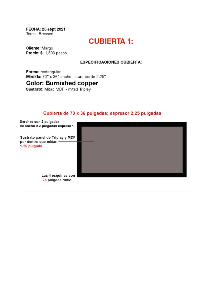 Ordenes Teresa Cubiertas | PDF