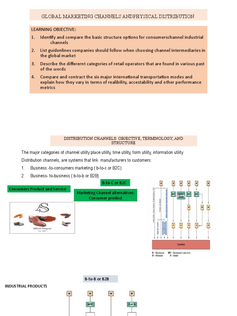Global Marketing Channels and Physical Distribution | PDF