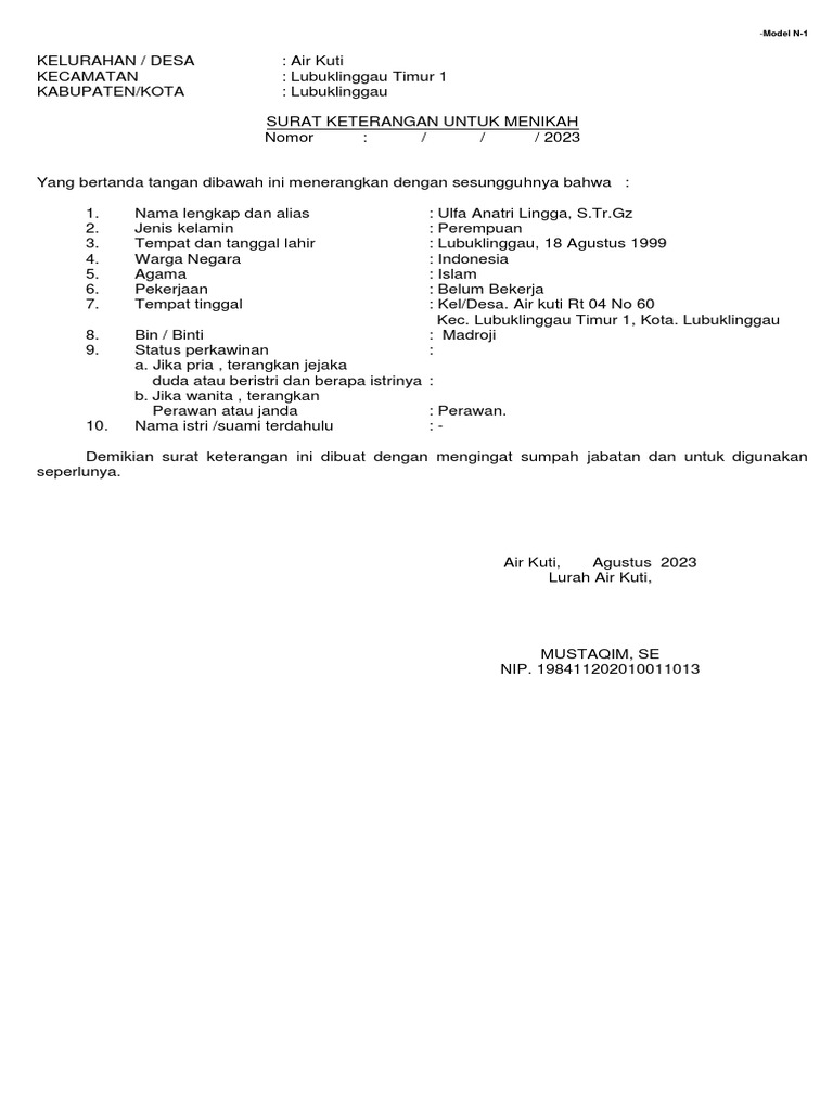 Berkas Ngadap FAHMI-ULFA PDF | PDF