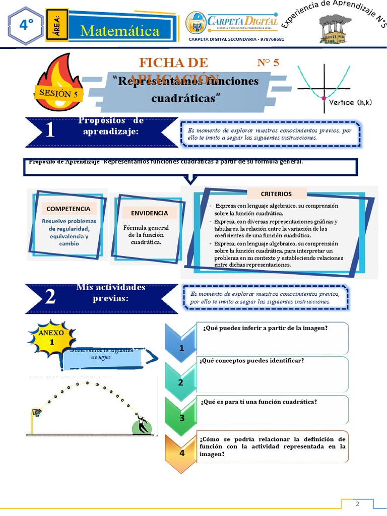 4 Ficha de Aplicación-Sesión5-Sem.3-Exp.5-Mate | PDF