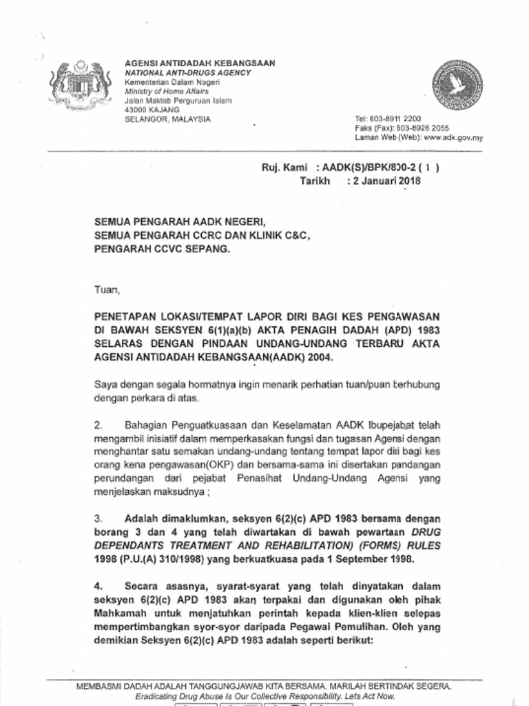 SURAT ARAHAN SEKSYEN 6 | PDF