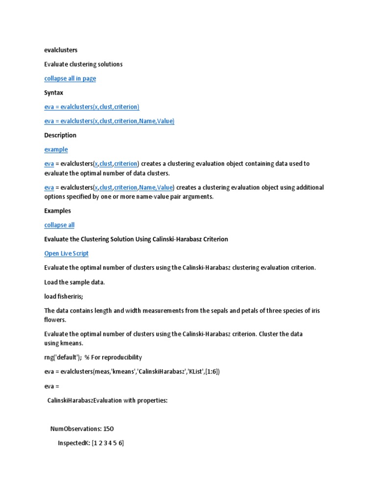 Evaluacion De Cluster Kmeans Kmeans Linkage Gmdistribution