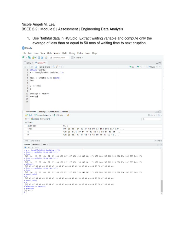 Eda 1 | PDF | Matrix (Mathematics) | Euclidean Vector