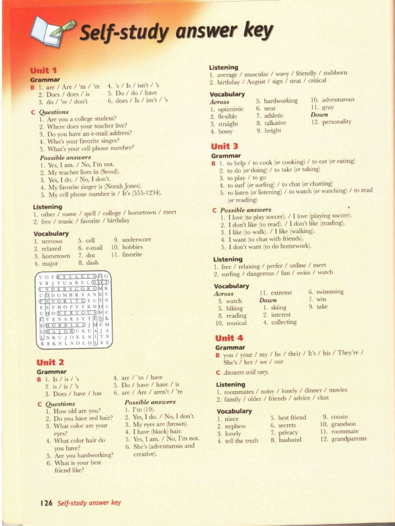 Let's Talk 1 - Answer Key | PDF