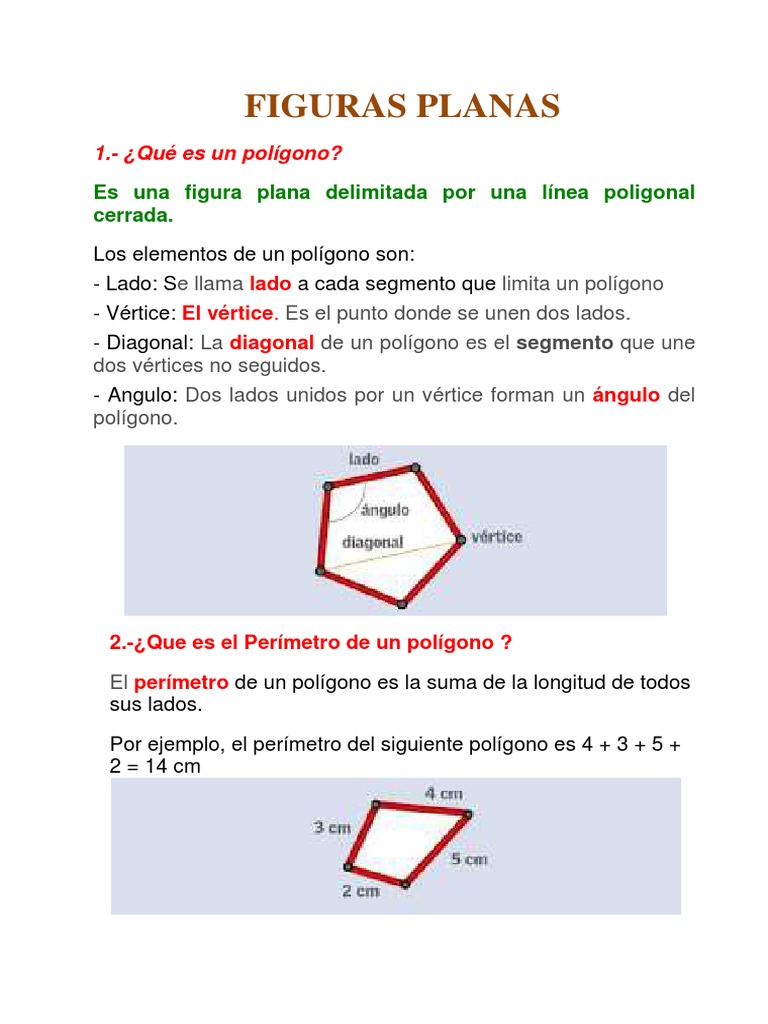 FIGURAS PLANAS. Es Una Figura Plana Delimitada Por Una Línea Poligonal ...