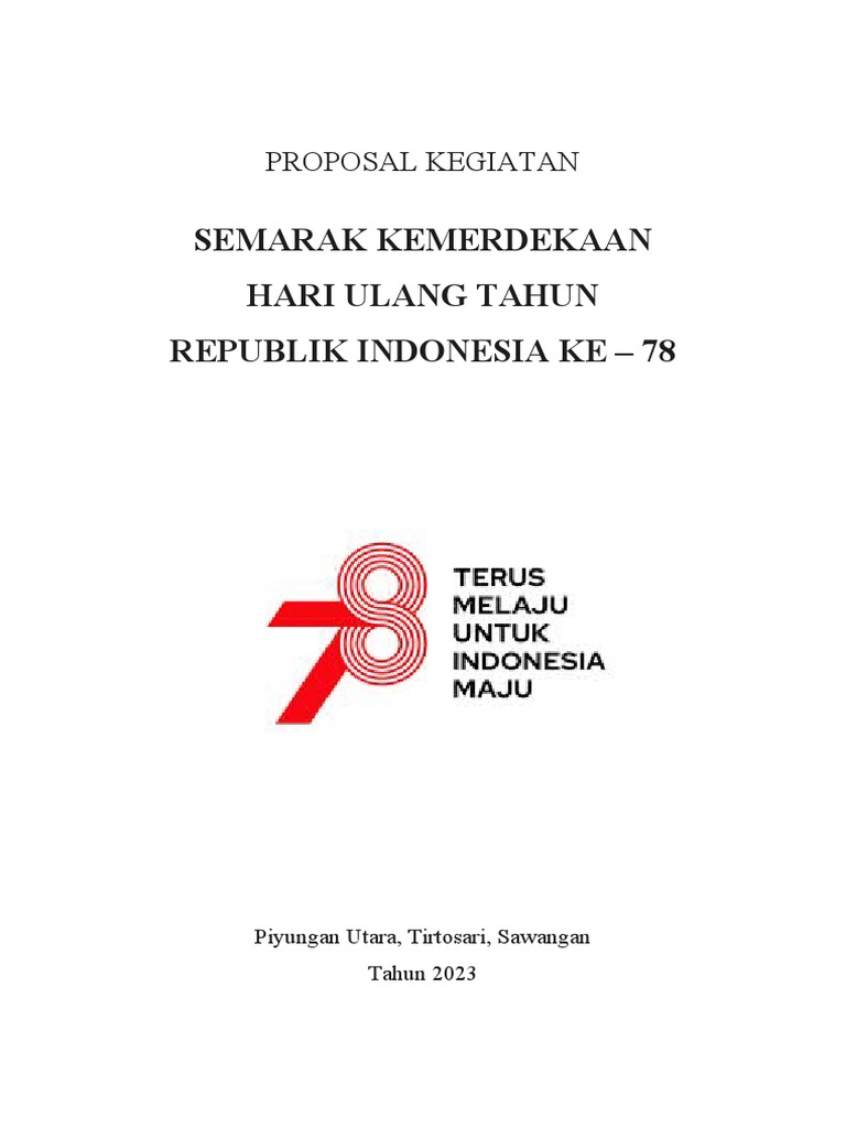 Contoh Proposal 17 Agustus | PDF