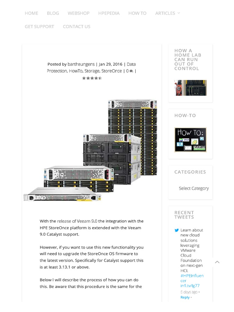 Upgrade StoreOnce GUI | PDF