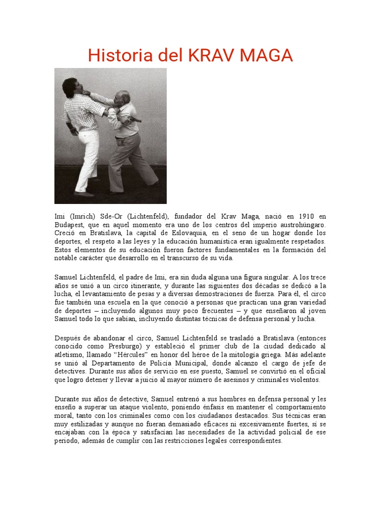 Documento (3 | PDF | Krav Maga | Fuerzas de Defensa de Israel
