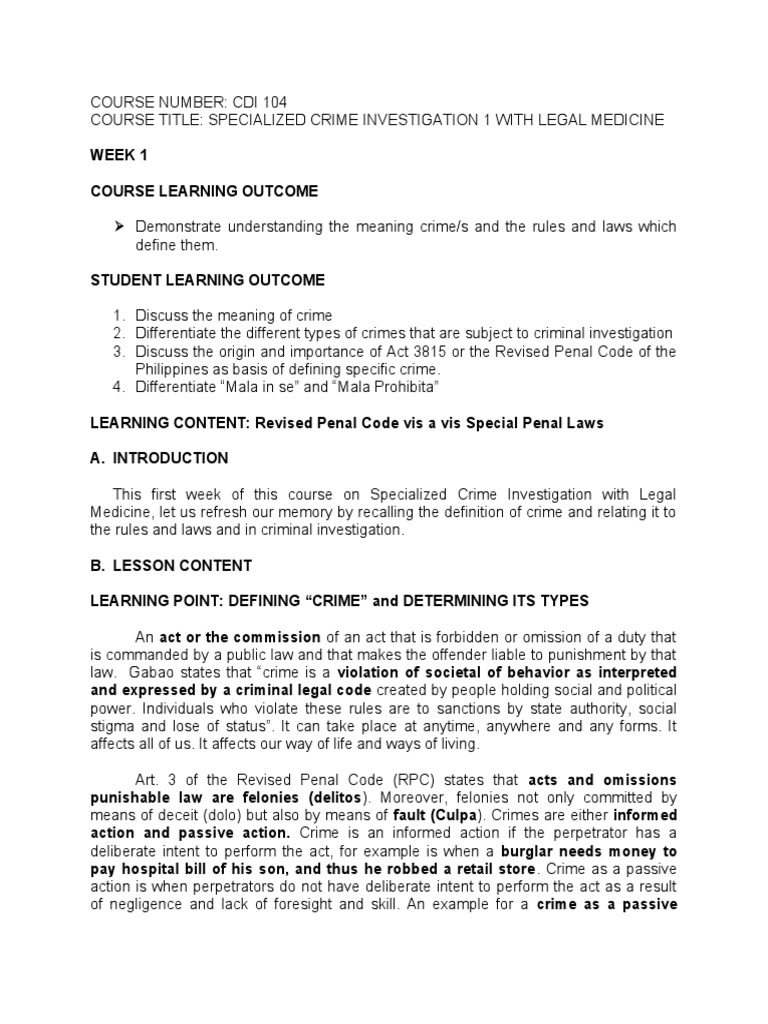 Week 1 Module For Cdi 104 | PDF | Politics | Social Science