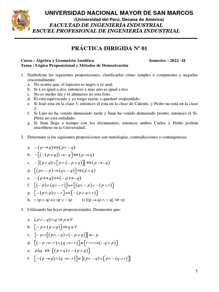 Practica Dirigida N°01-AGA | PDF