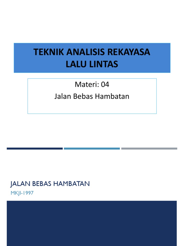 TARL-04 - Jalan Bebas Hambatan | PDF