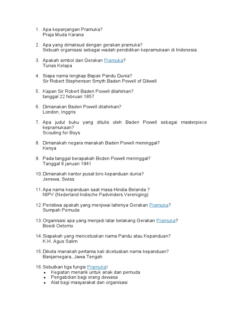 Penggalang Ramu Pramuka | PDF