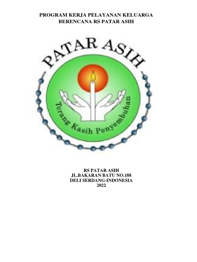 Program Kerja PKBRS Patar Asih 2022 | PDF | Bisnis | Kesehatan Holistik
