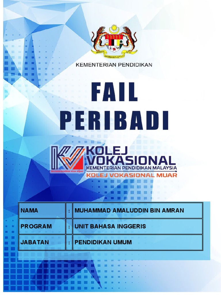 Cover Fail Peribadi 2023 | PDF