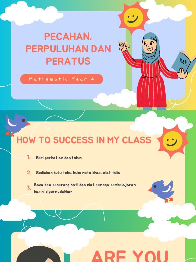 Math Tahun 4 - Pecahan & Perpuluhan (Bab 2) | PDF