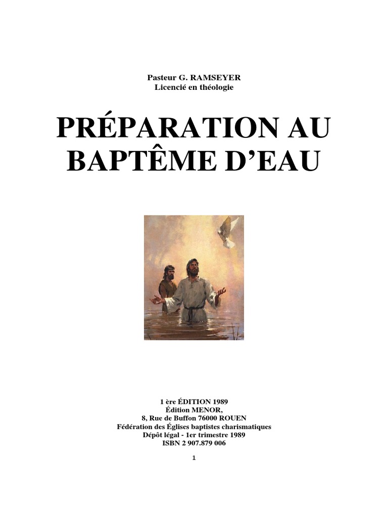 Bapteme Eau | PDF