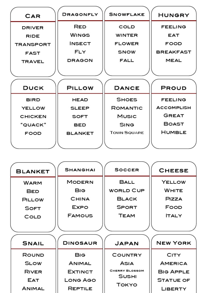 Taboo Cards - Removed | PDF | Bathroom | Food And Drink