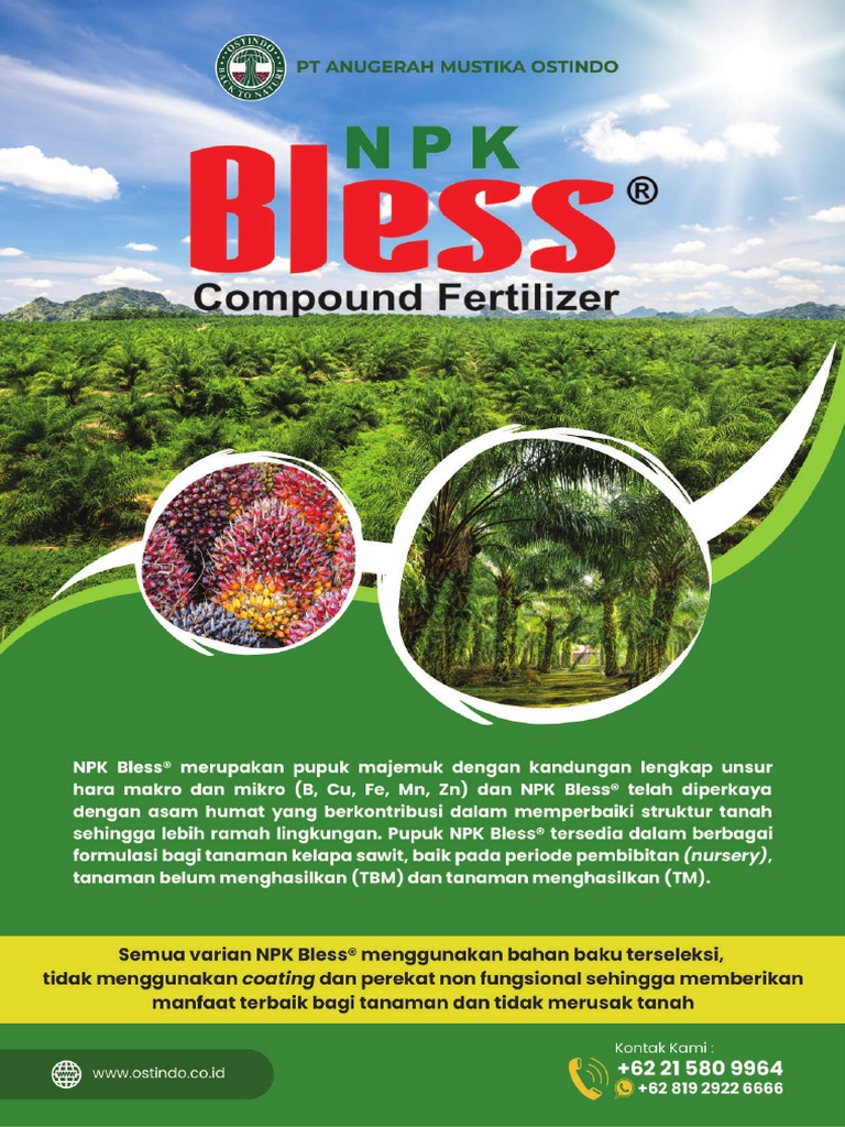Brosur NPK Bless® Kelapa Sawit | PDF