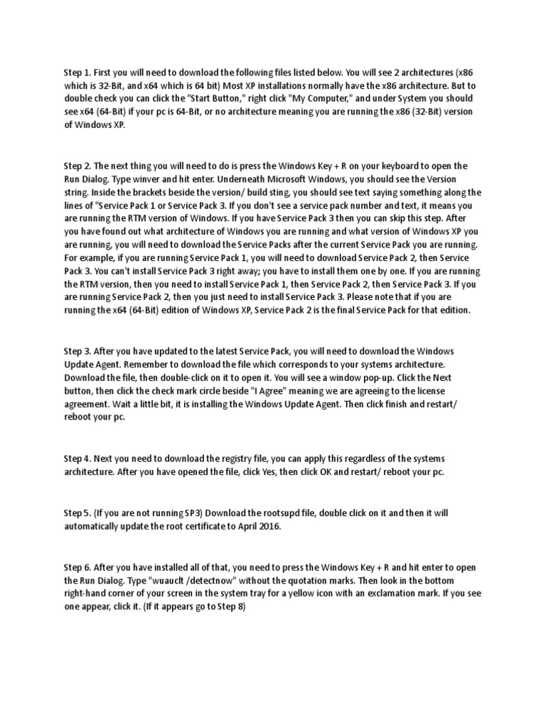 All Steps Windows XP | PDF | Windows Xp | Microsoft Windows
