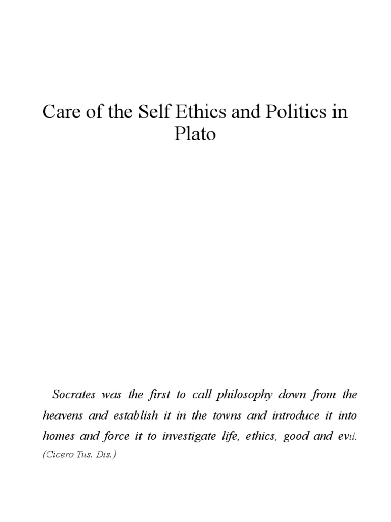 Socratic Ethics: Care of the Soul | PDF