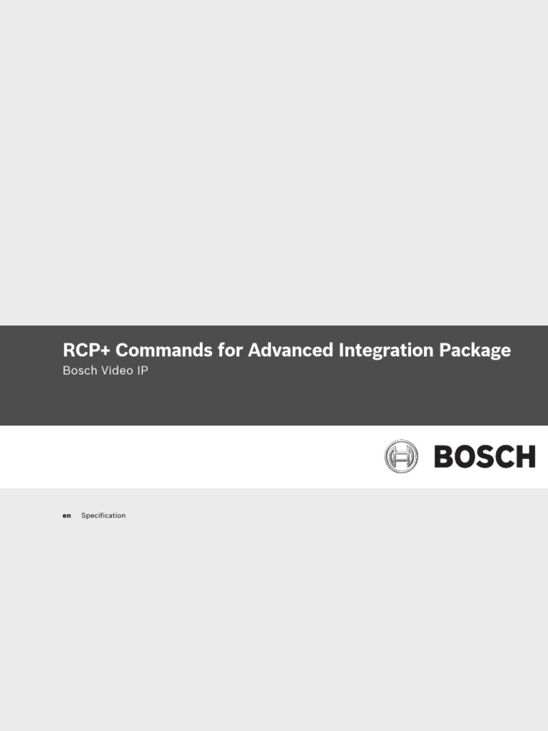 RCP Commands For Advanced Integration Package 2013-11-08 | PDF