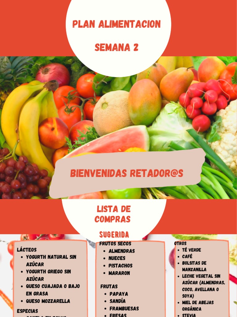 Plan Alimentacion Semana 2 | PDF