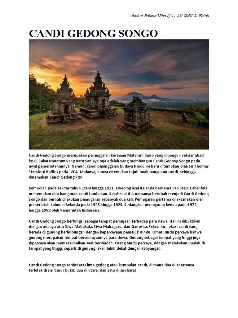 Candi Gedong Songo | PDF | Seni