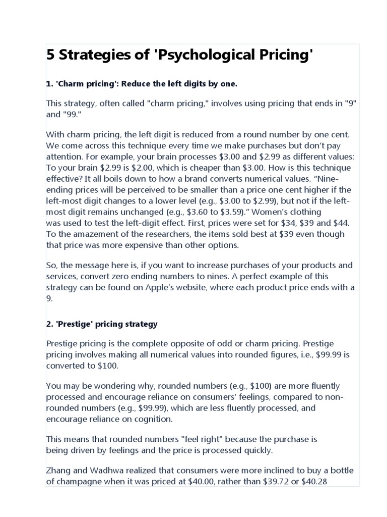 5 Strategies of | PDF