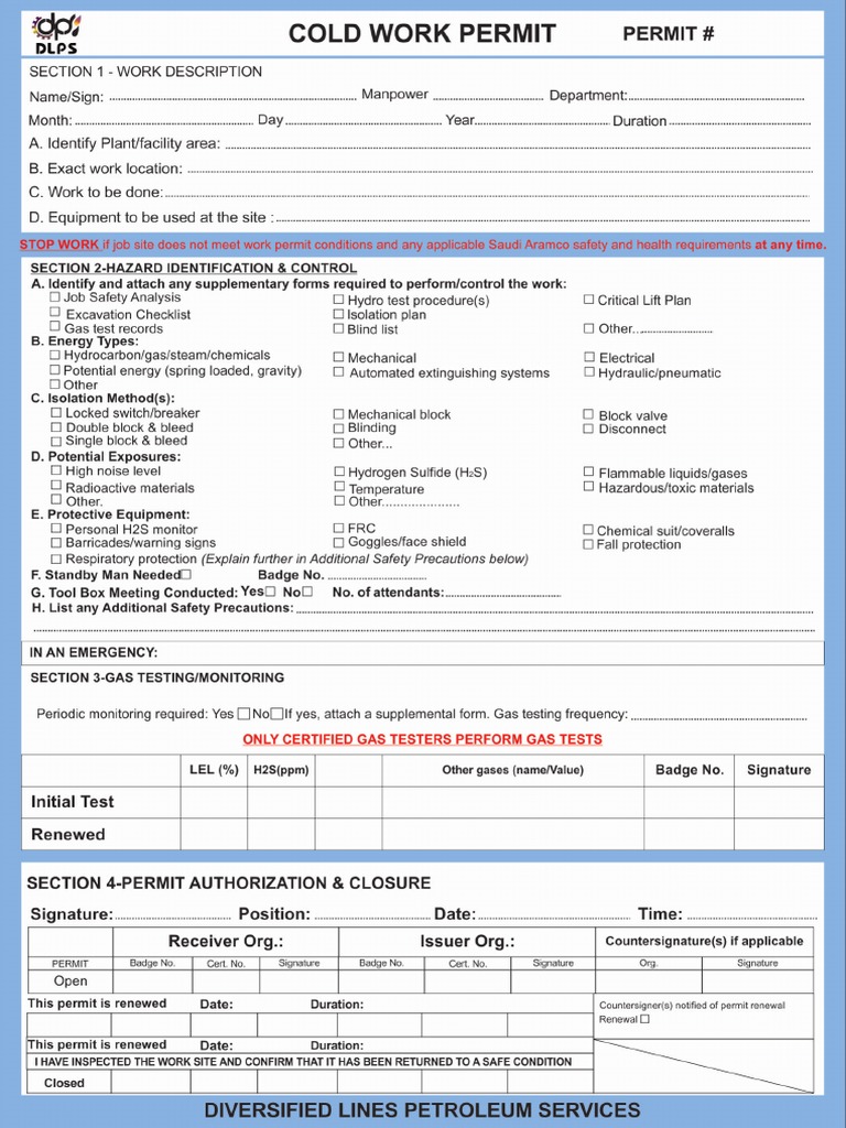 Internal Permit Forms | PDF