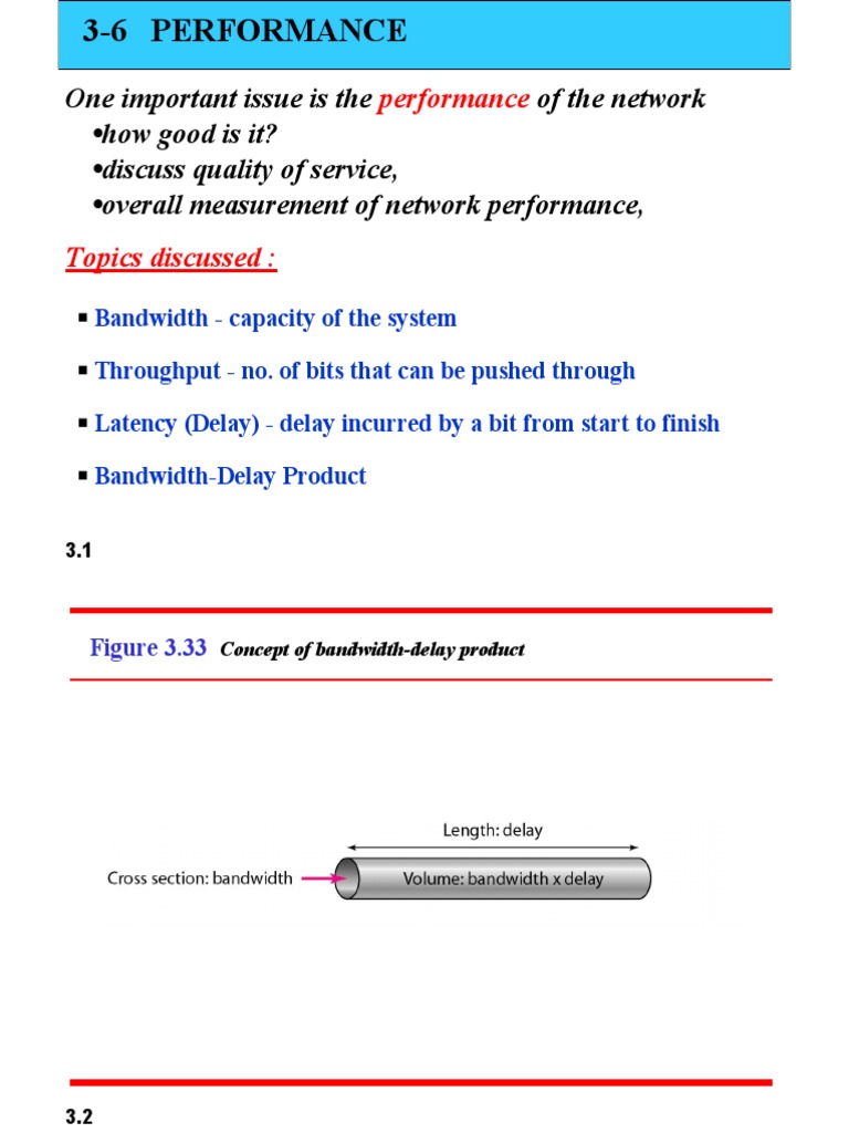 Cn U I Part 4 Network Performance Pdf Computer Network Latency