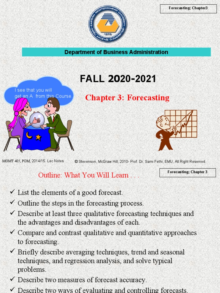 Forecastingch3-1921 Fall | PDF | Forecasting | Linear Regression