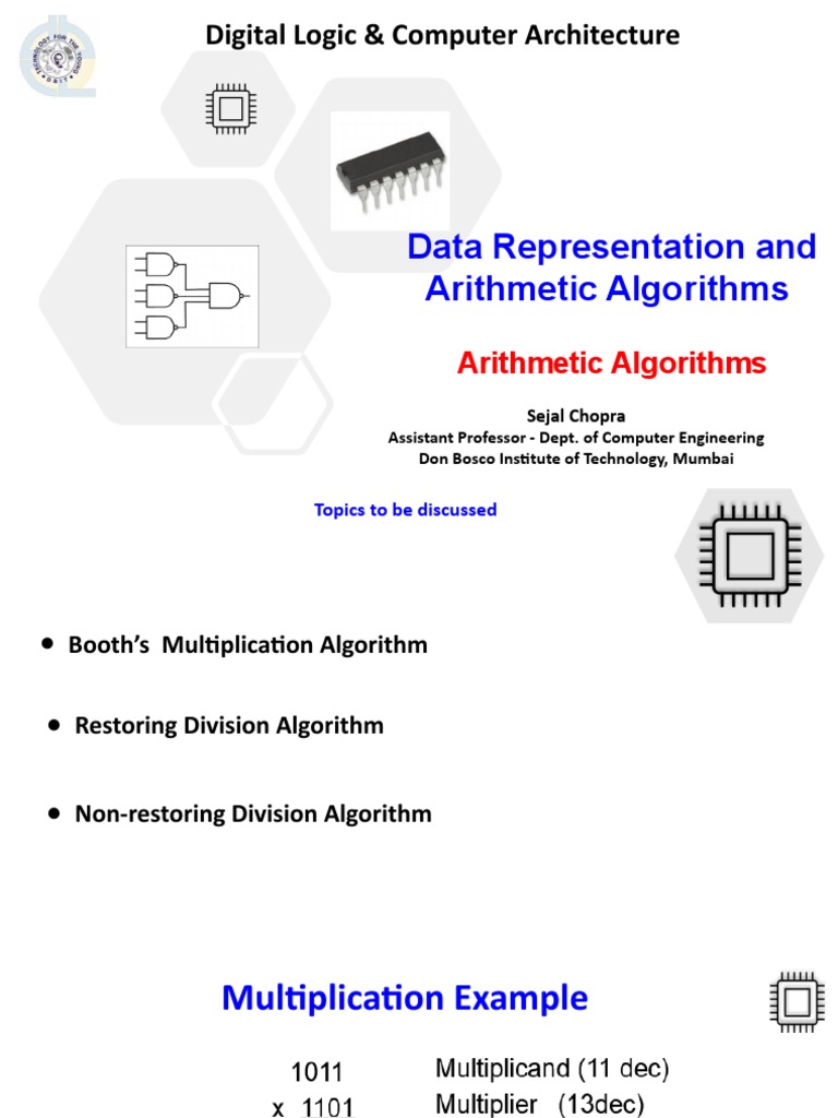 Arithmetic Algorithms Pdf Algorithms Theory Of Computation