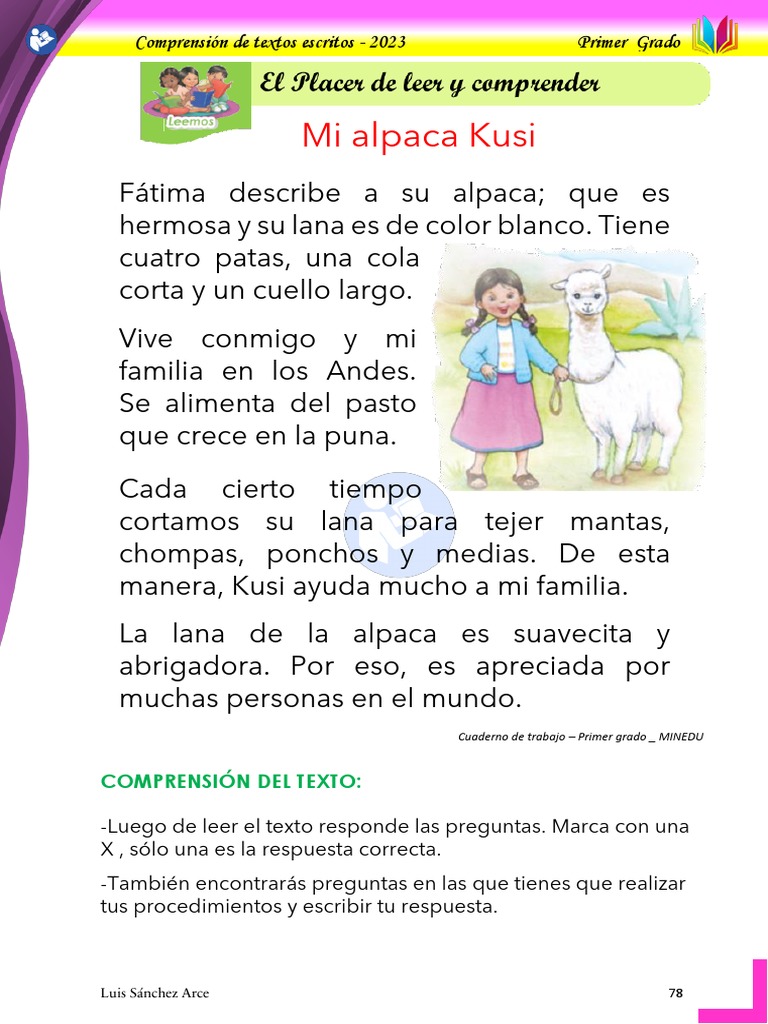 Mi Alpaca Kusi | PDF